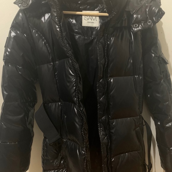 SAM. | Jackets & Coats | Sam Coat Soho Belted Down Midlength Puffer ...